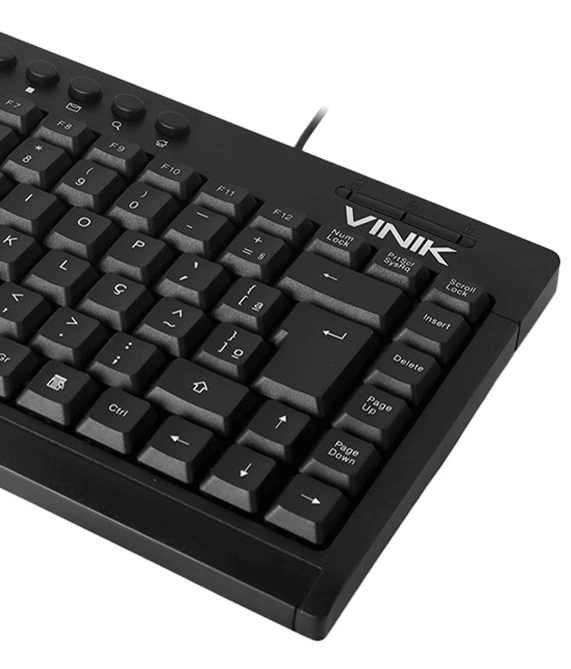 MINI TECLADO USB CHOCOLATE MULTIMIDIA DYNAMIC FLAT ABNT2 PRETO 1.8 ...
